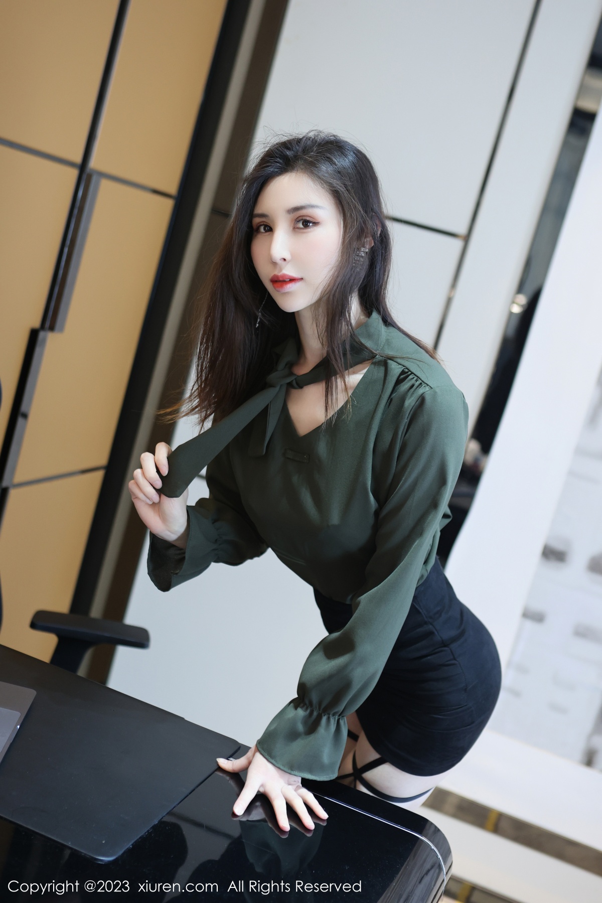 秀人 [XIUREN] 2023.06.01 王曼柔 - 美丝网